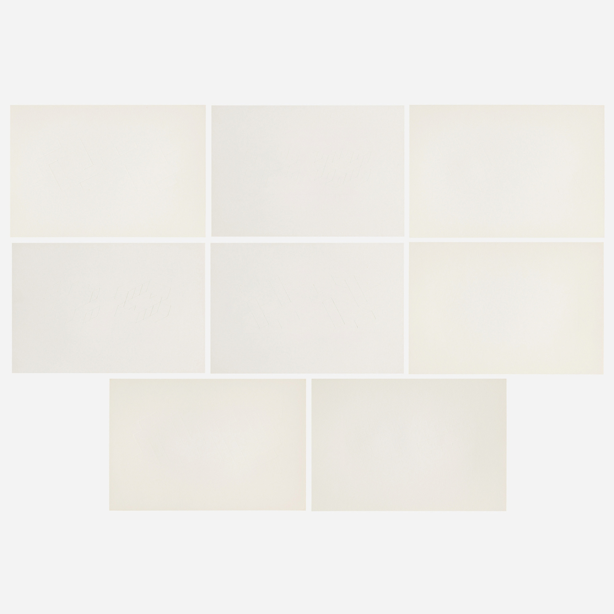 Josef Albers | Embossed Linear Constructions sample portfolio (eight ...