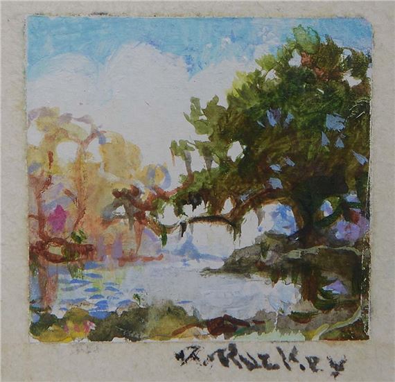 Robert Malcolm Rucker | Miniature Oak on the Bayou, (20) | MutualArt