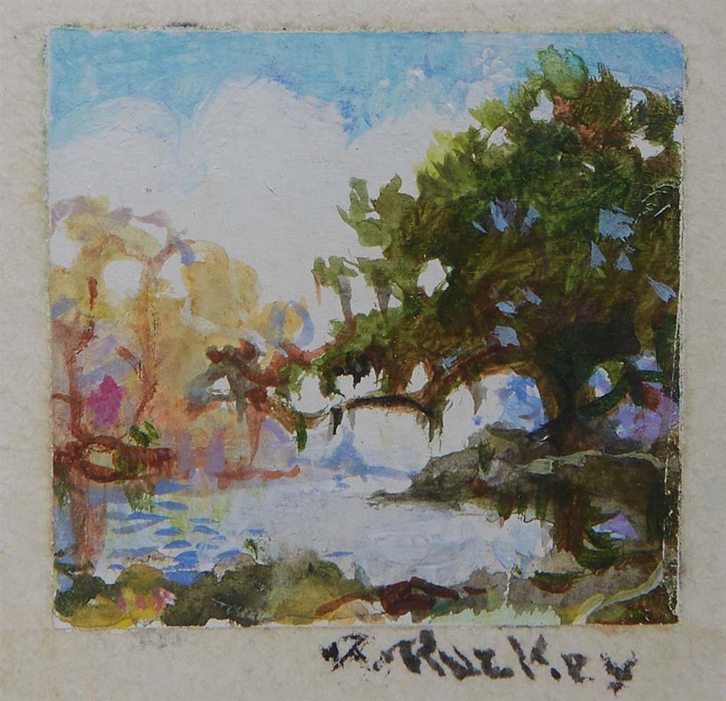 Robert Malcolm Rucker | Miniature Oak on the Bayou, (20) | MutualArt