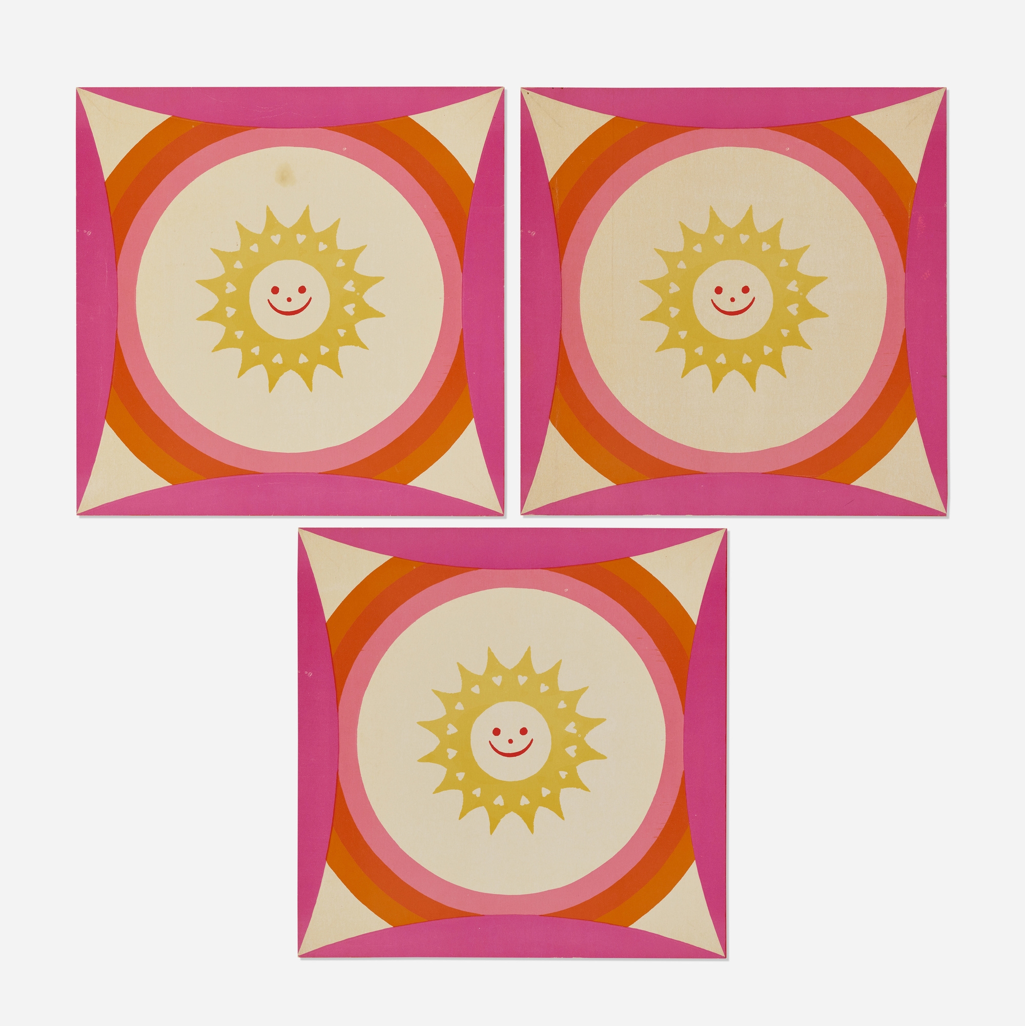 Alexander Girard | La Fonda del Sol paper plates, set of three (1962 ...