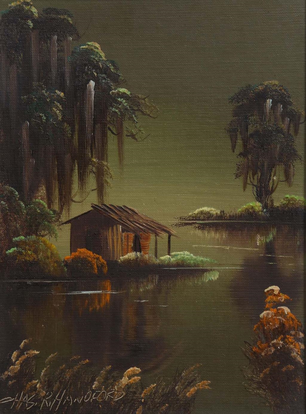 Charles R. Handford | Bayou Scene with Shack, (20) | MutualArt
