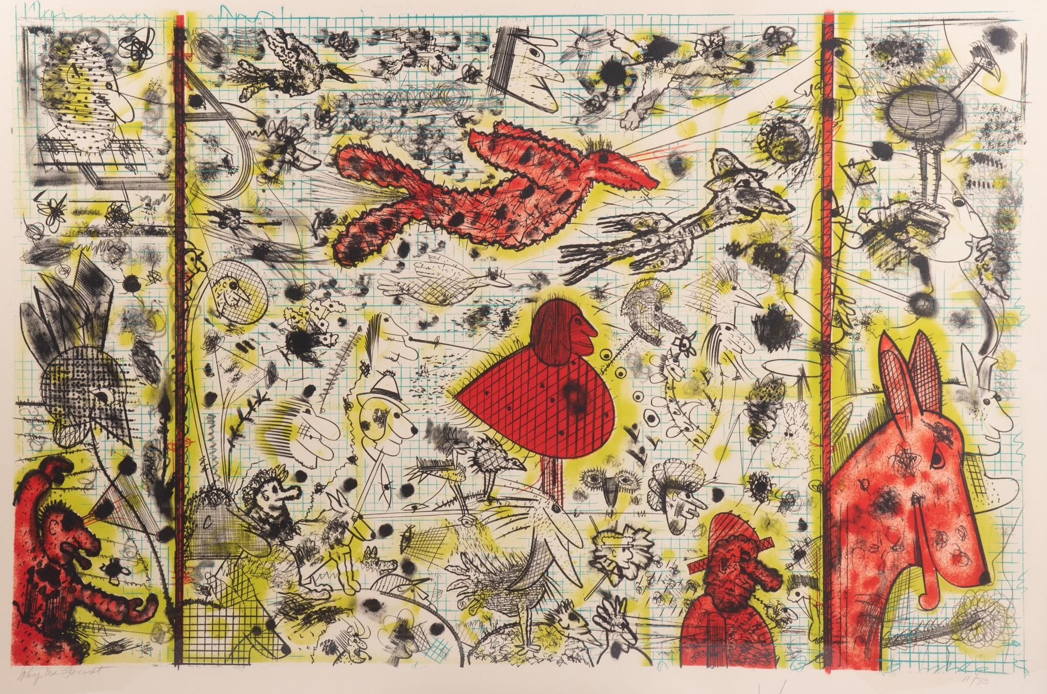 Roy De Forest | History of Flight, 1994 (1994) | MutualArt