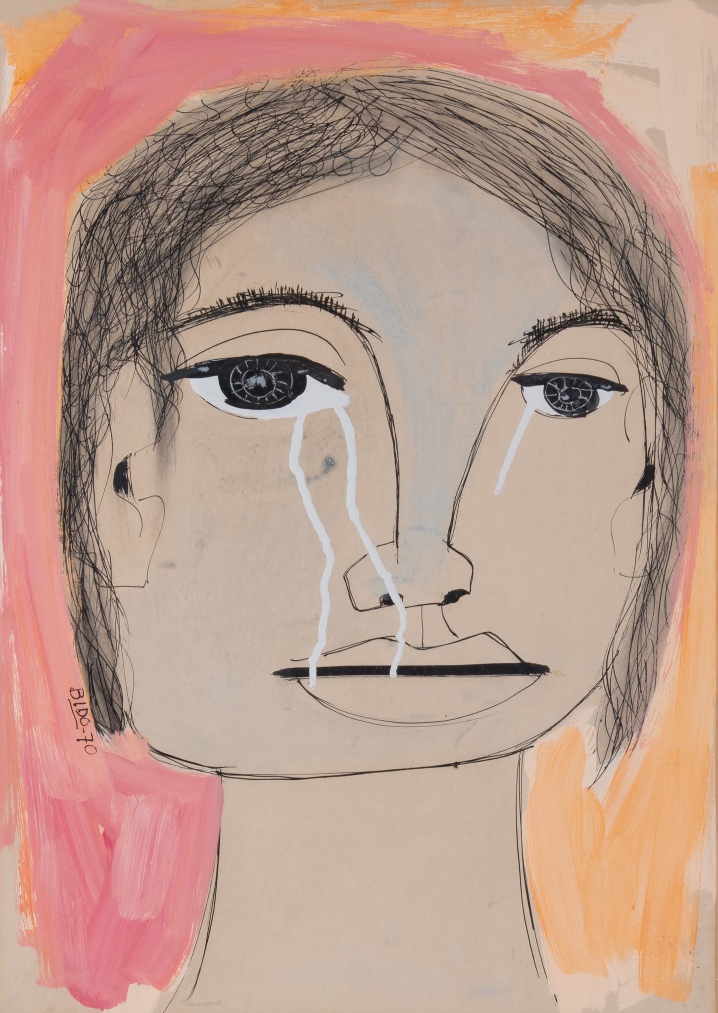 Cándido‏ Bidó | Portrait - Tears, 1970 (1970) | MutualArt