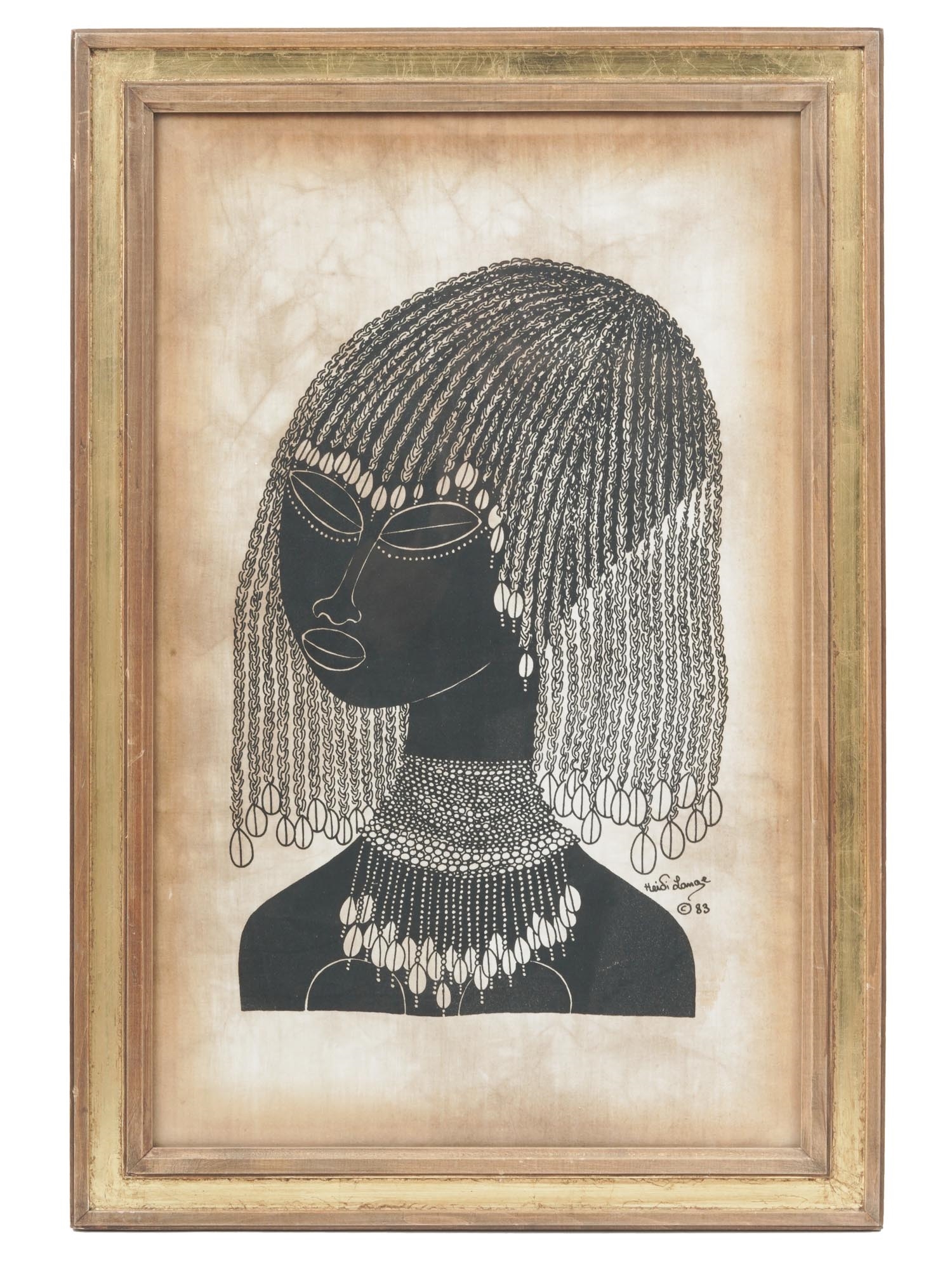 Heidi Lange | portrait of an African woman (1983) | MutualArt