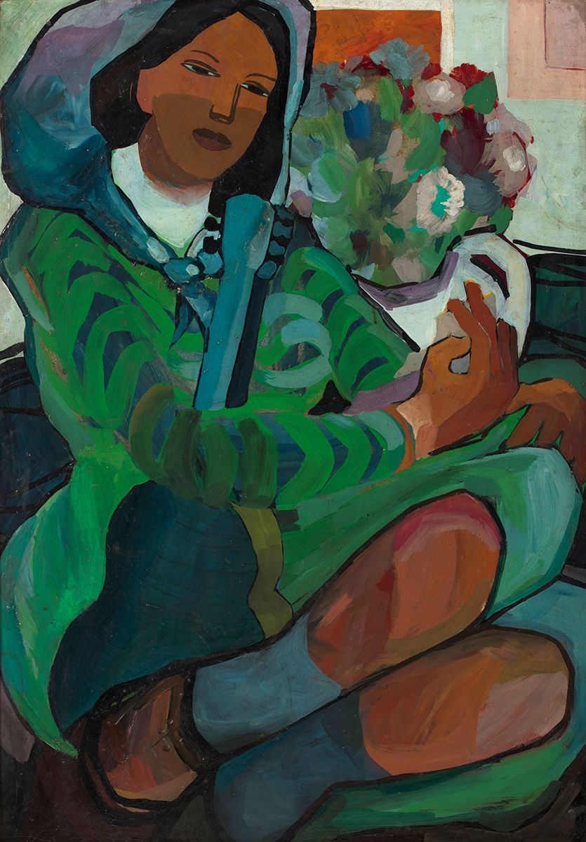 Lech Kunka | Zosia (Dziewczyna z gitarą), 1955 (1955) | MutualArt