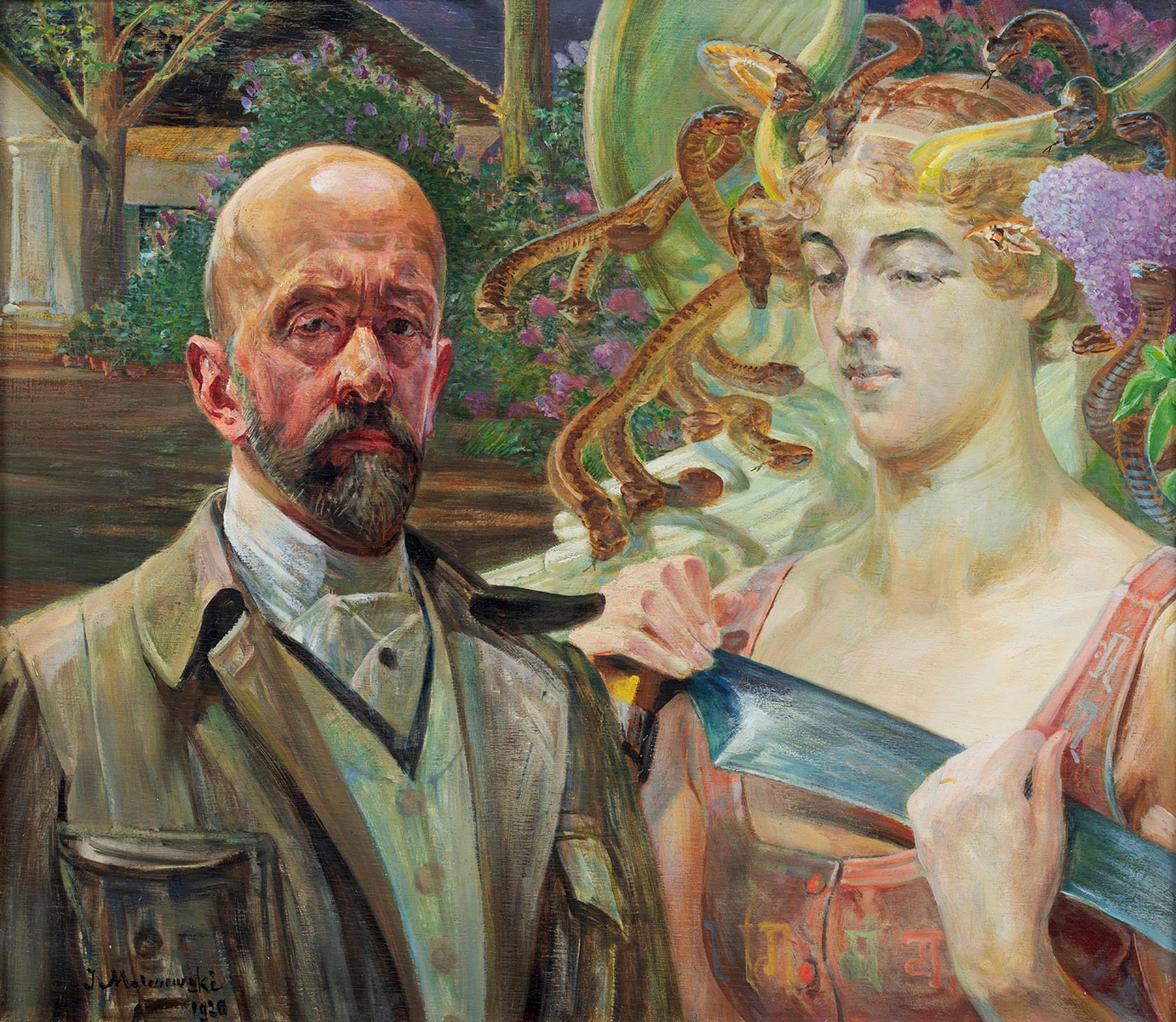 Jacek Malczewski | Autoportret z Thanatosem (z Meduzą), 1920 (1920 ...