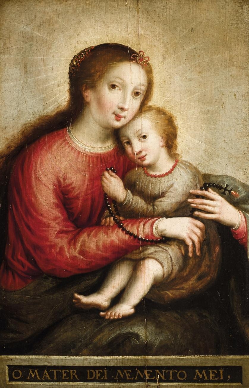 Flemish School, 16th Century | Virgen con Niño | MutualArt