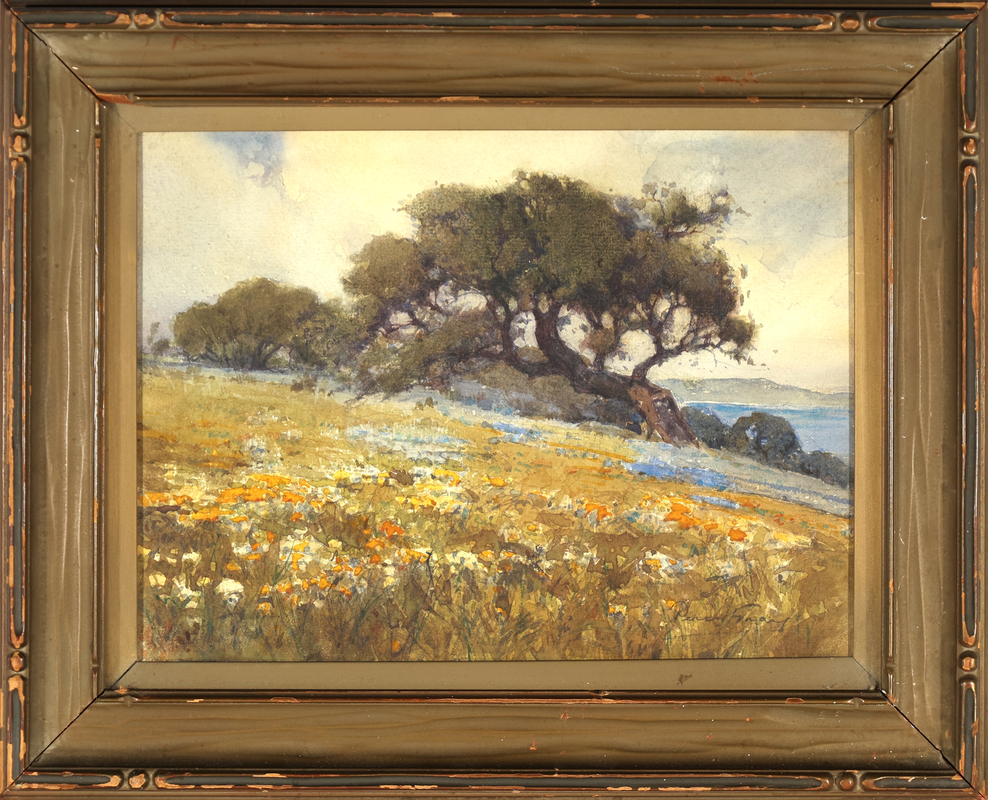 Percy Gray | Oak Tree and Wild Flowers | MutualArt