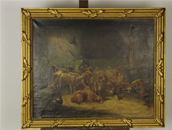 Charles Émile Jacque | The sheepfold | MutualArt