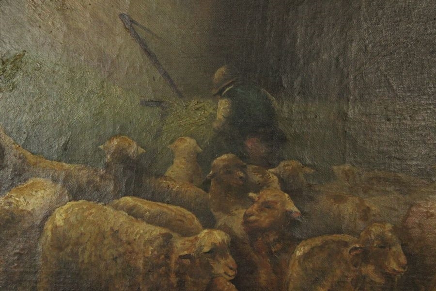 Charles Émile Jacque | The sheepfold | MutualArt