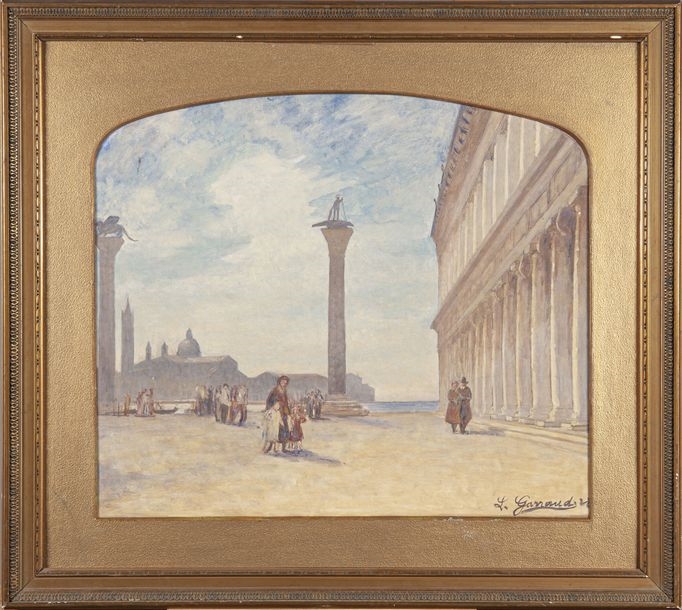 Léon Garraud | Saint Mark's square (1922) | MutualArt