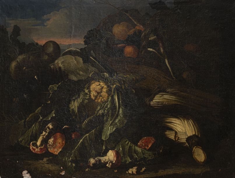 Franz Werner von Tamm | Still life with cardoons and mushrooms | MutualArt