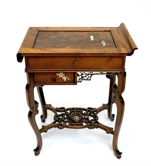 Gabriel Viardot | Small COIFFEUSE in natural wood with japanese ...