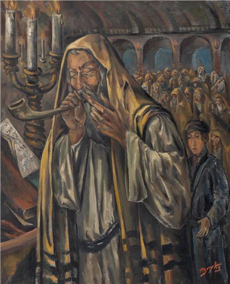 Arthur Bryks | Portrait d'un rabin le jour de Roch Hachana (1929 ...