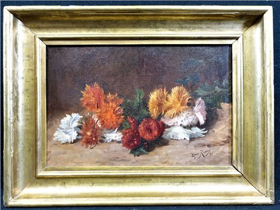 Henri Edmond Rudaux | Jetée de fleurs (1889) | MutualArt