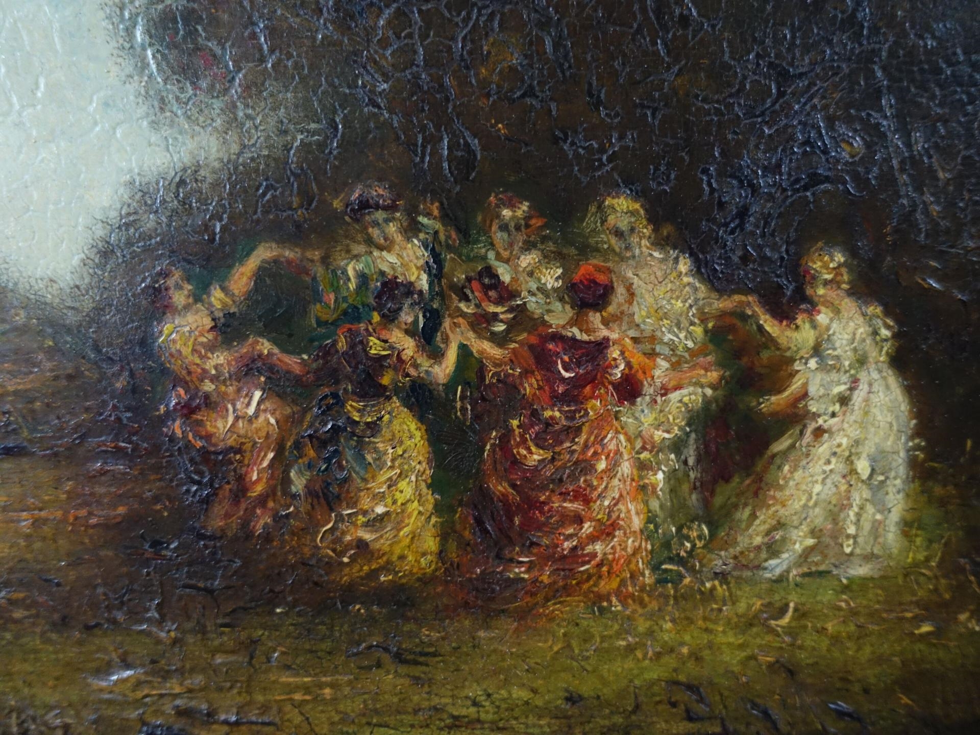 Adolphe Joseph Thomas Monticelli | Scène de danse dans un parc, la ...