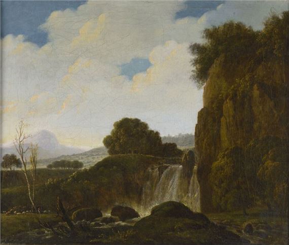 Jean François Sablet | Landscape with a waterfall | MutualArt