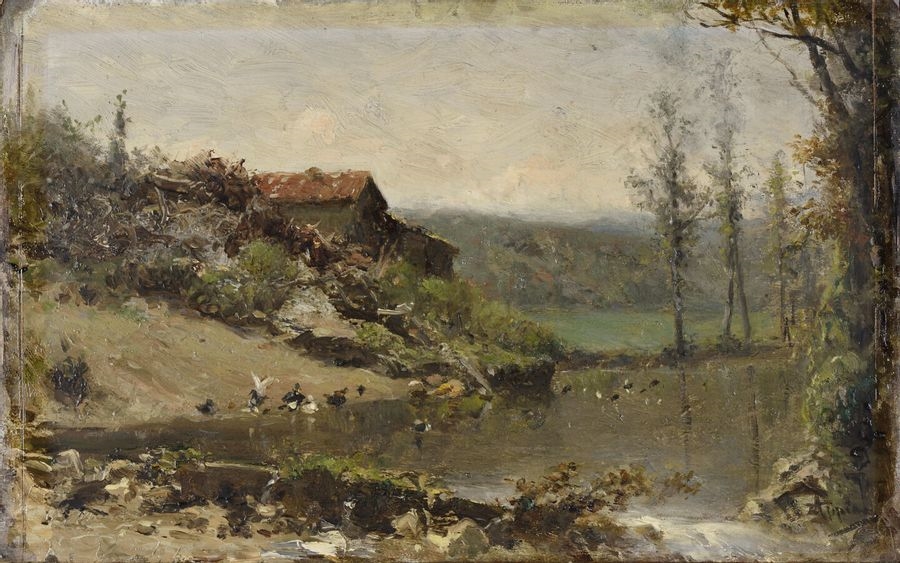 Adolphe Appian | Felsige Küstenlandschaft | MutualArt