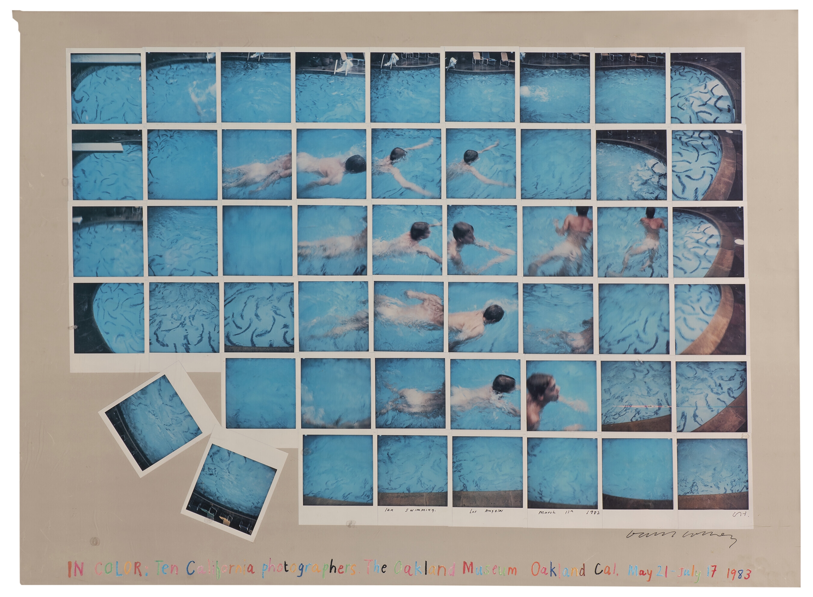 David Hockney | In Colour; Ten California Photographers, Ian Swimming ...