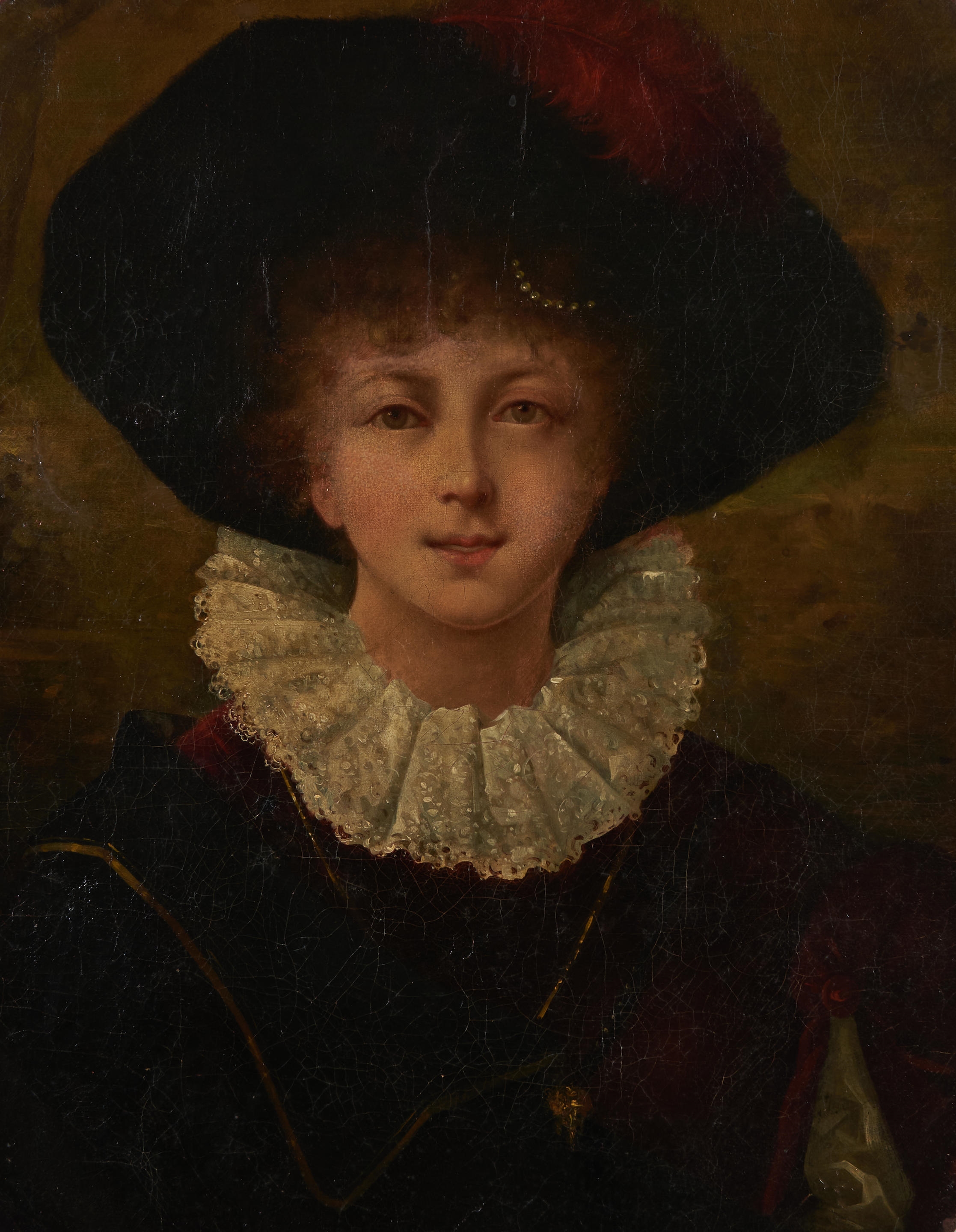 Élisabeth Vigée Le Brun | Portrait of a Young Woman in a Plumed Hat and ...