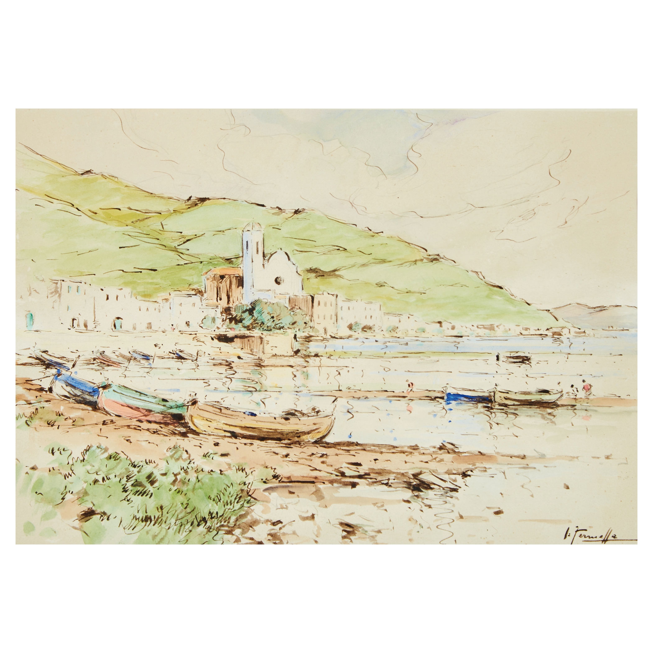 Joaquín Terruella Matilla | Vistas de Cadaqués. | MutualArt