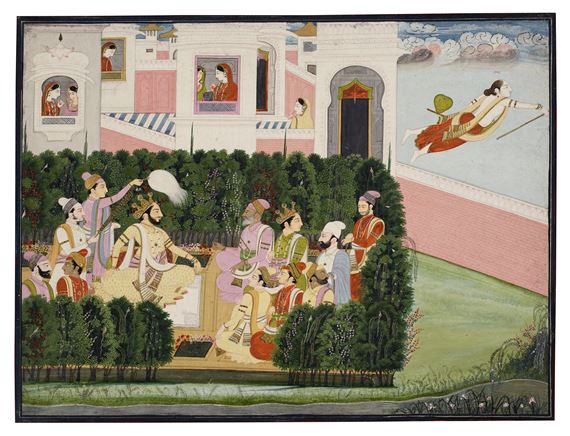 Purkhu | AN ILLUSTRATION TO THE BHAGAVATA PURANA: KRISHNA STEALS THE ...