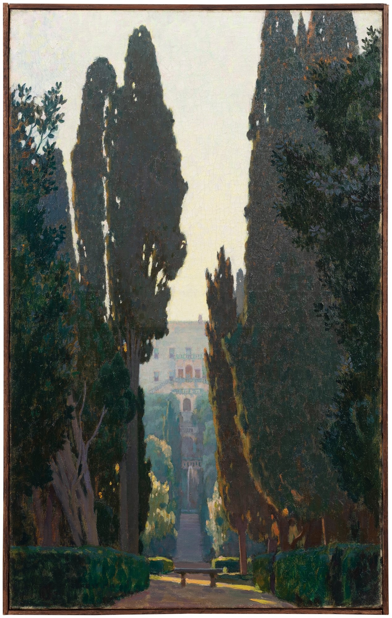 Georges Paul Leroux | View of the gardens of the Villa d’Este in Tivoli ...