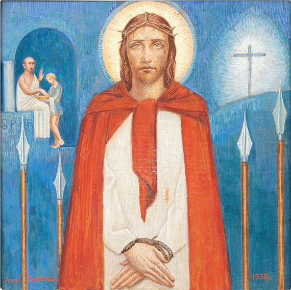 Angel Zárraga | The Trial of Jesus (1938) | MutualArt