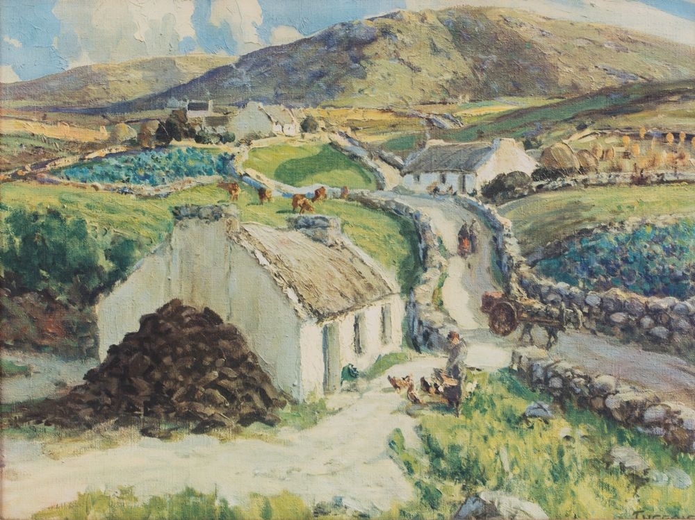 James Humbert Craig | COTTAGES AT DUNGLOE | MutualArt