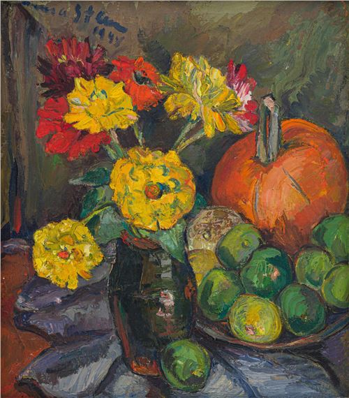 Irma Stern | Roses in a Chinese Jar (1948) | MutualArt