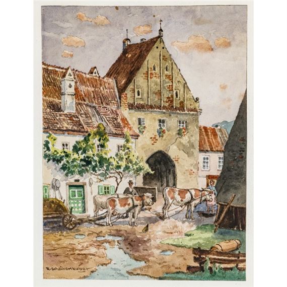 Rudolf Scheibenzuber | Drei bayerische Ortschaften mit Passanten ...