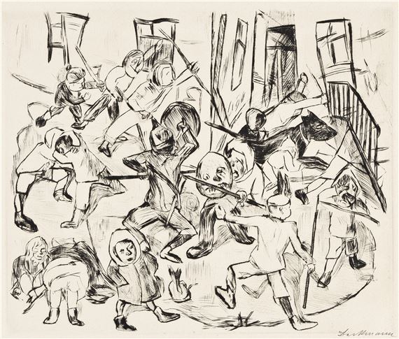 Max Beckmann | Spielende Kinder (1918) | MutualArt