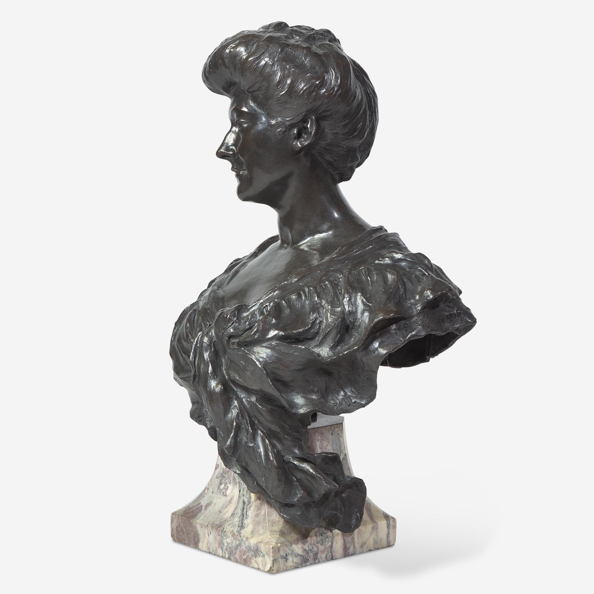 Paul Paulin | Portrait Bust of Madame Gaillard (1905) | MutualArt