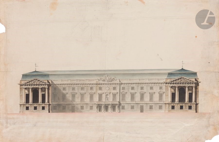 Ange-Jacques Gabriel | Elevation for the Palace of the States of Dijon ...