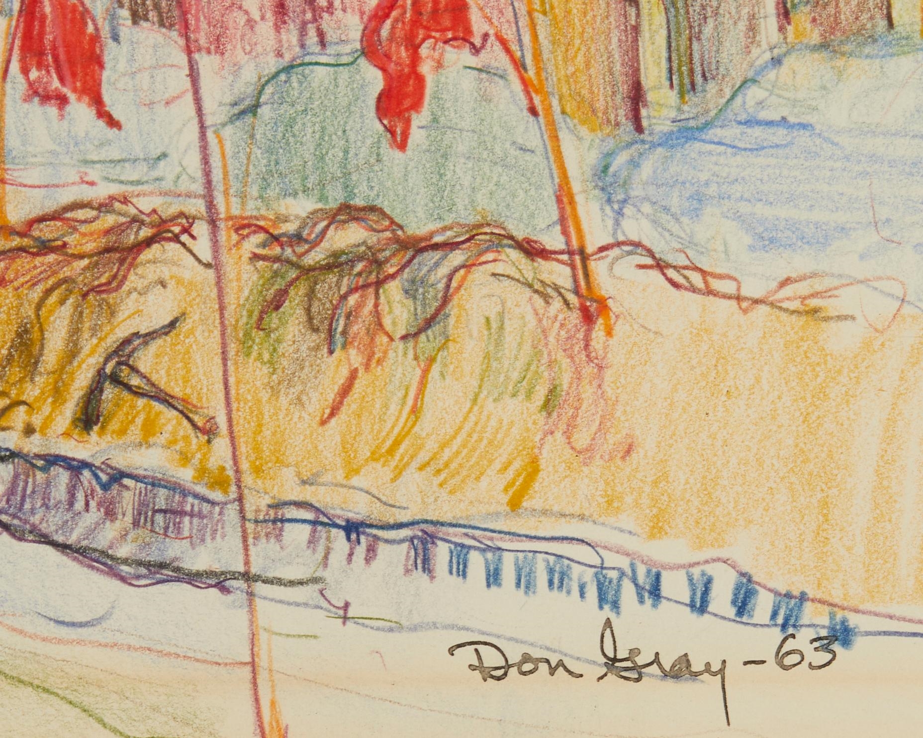 Don Gray | Urban street scene (1963) | MutualArt