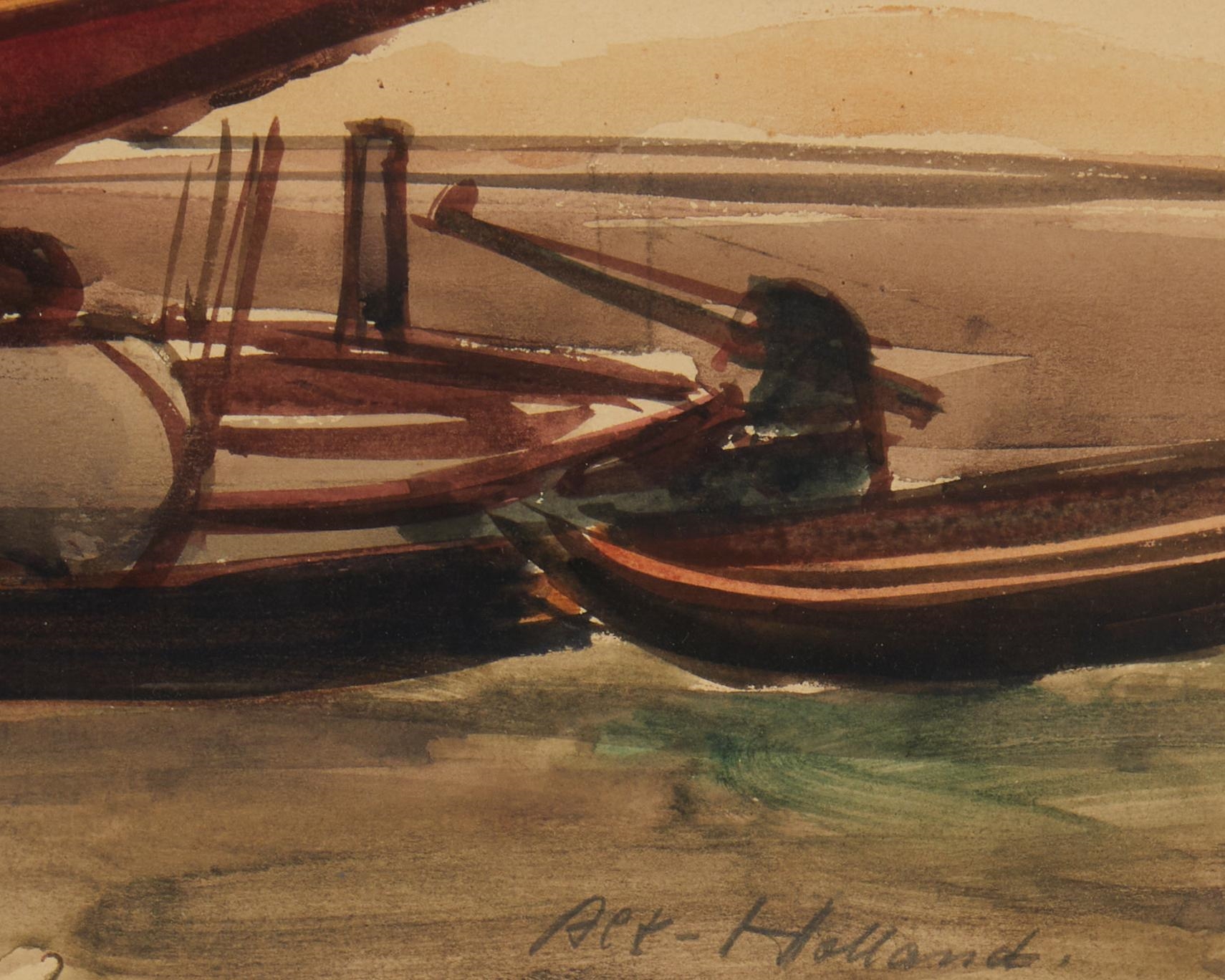 Kurt Haase-Jastrow | Boats in a canal | MutualArt