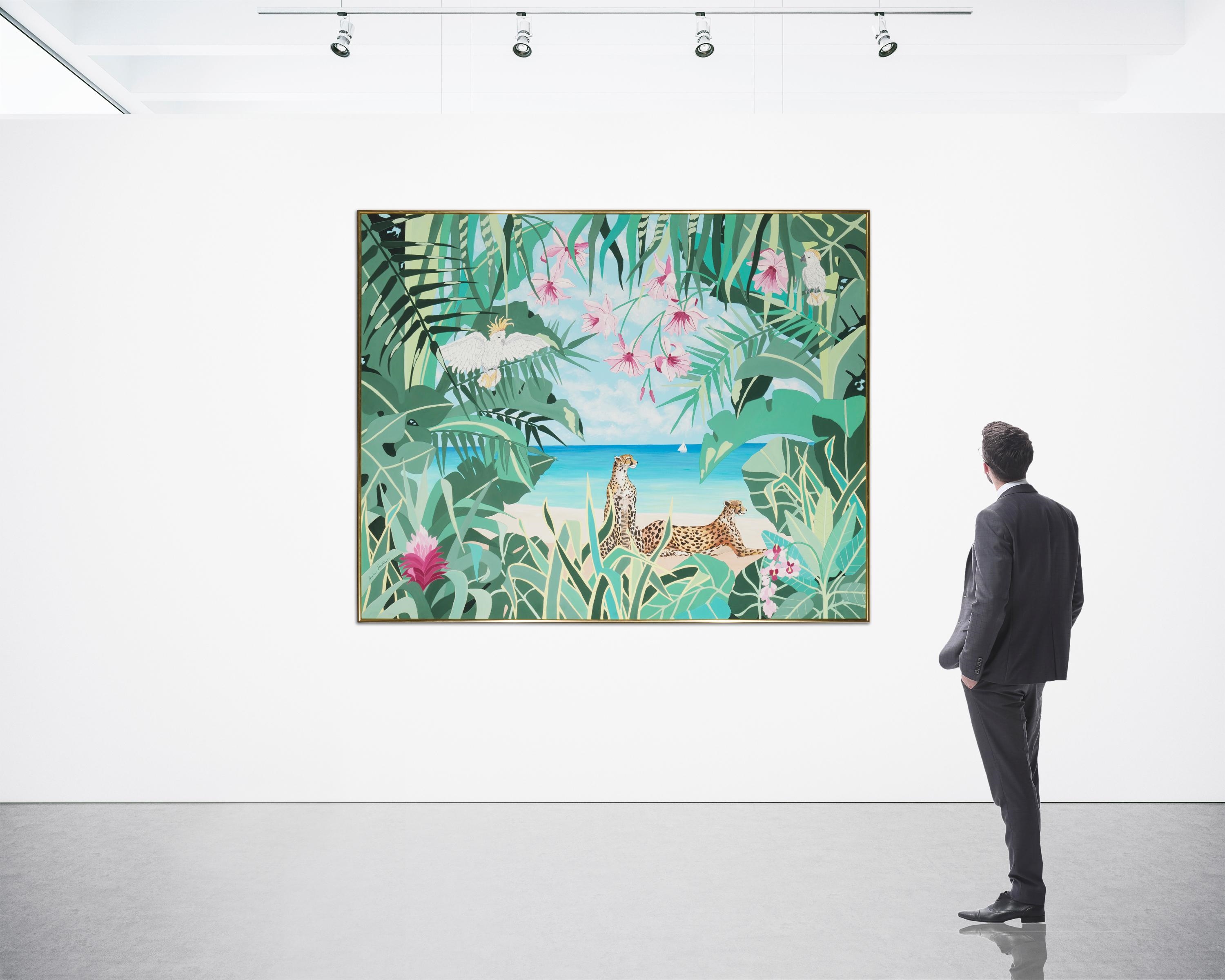 Shari Hatchett Bohlmann | Leopards in a tropical landscape | MutualArt