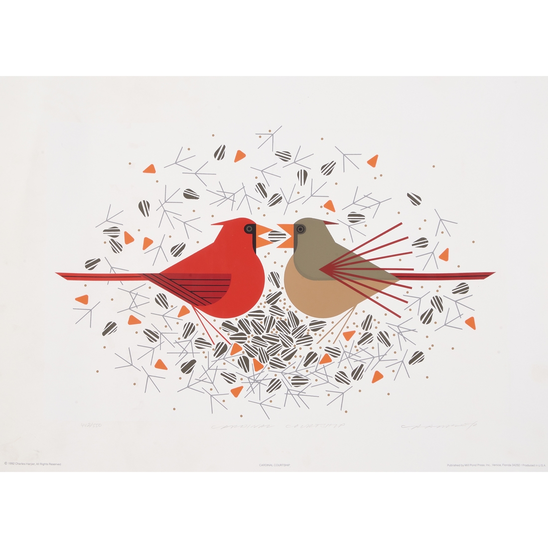 Charley Harper | Claire de Loon (1992) | MutualArt