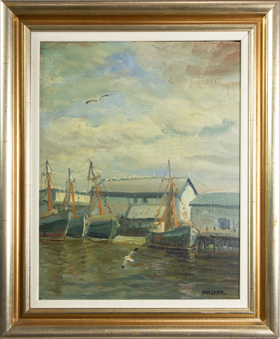 Richard Gordon Packer | Fishing Boats at the Docks | MutualArt
