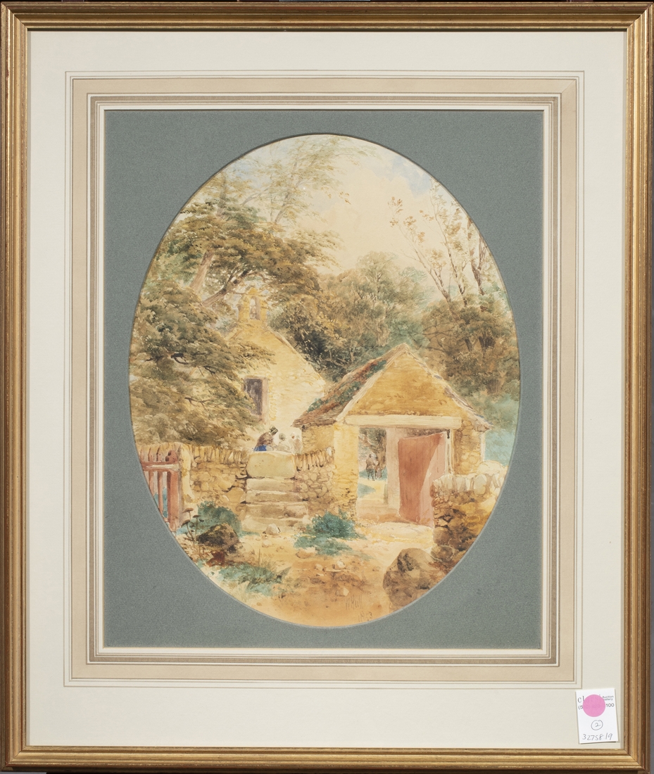 William Hull | Sketching and The Lynch Gate (1853) | MutualArt