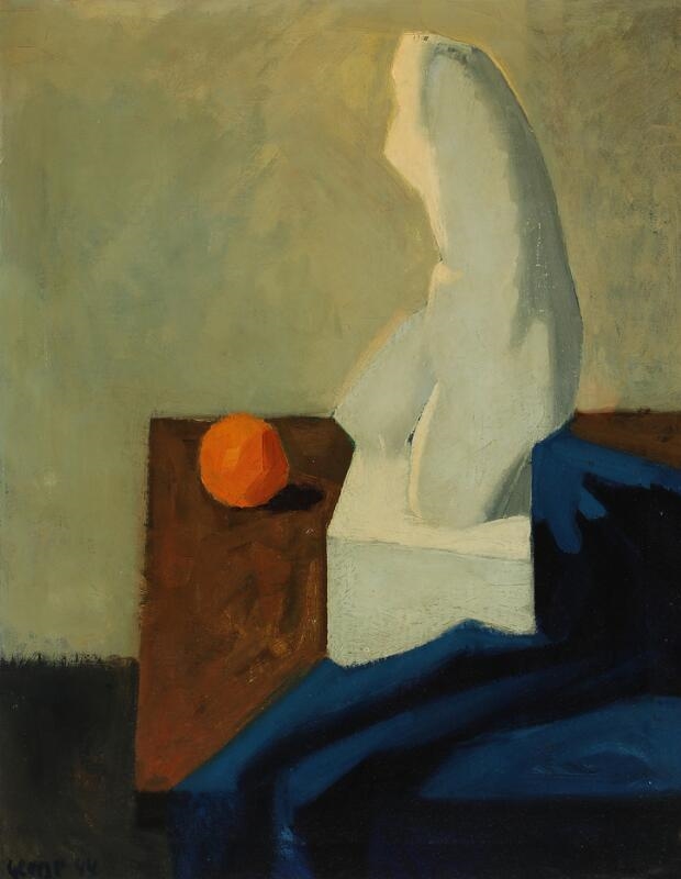 Georg Poulsen | Still life with a female torso and an orange (1944 ...