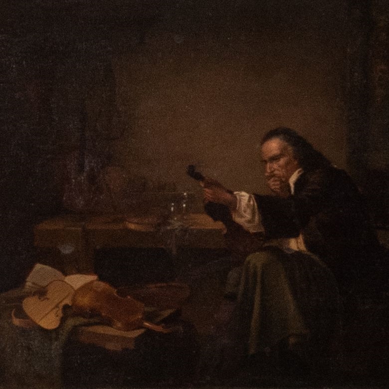Edouard Jean Conrad Hamman | Stradivarius in his Workshop | MutualArt