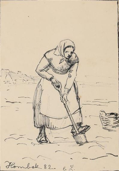 Carl Ludvig Thilson Locher | Worm digger | MutualArt