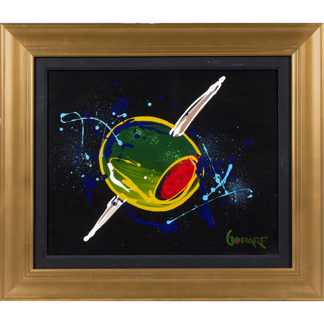 Michael Godard | Olive with Toothpick (Black) 32543 (2007) | MutualArt