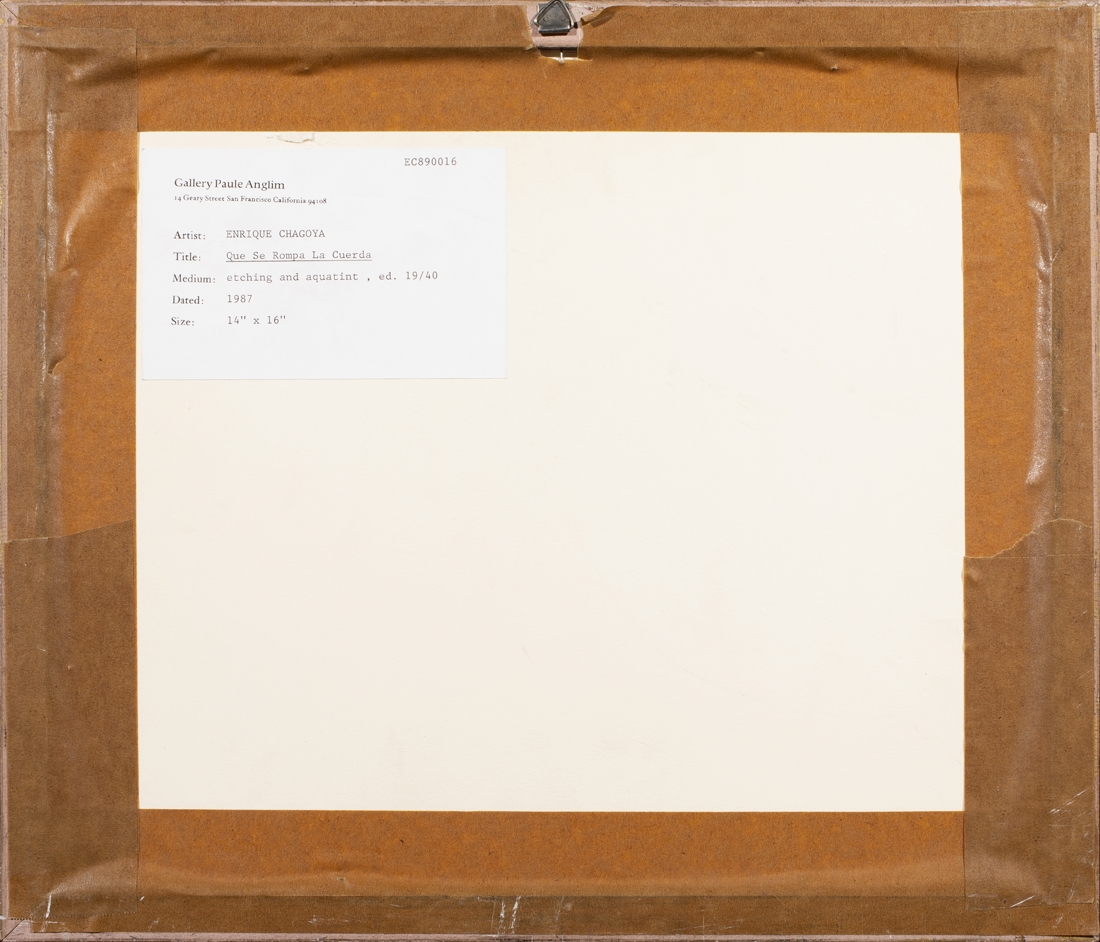 Enrique Chagoya | Que Se Rompa La Cuerda (1987) | MutualArt