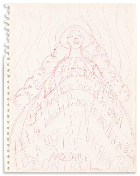 Barbara Jones-Hogu | Sketch for "Rise and Take Control" (Circa 1970 ...