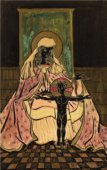 Allan Rohan Crite | Madonna and Child (1936) | MutualArt