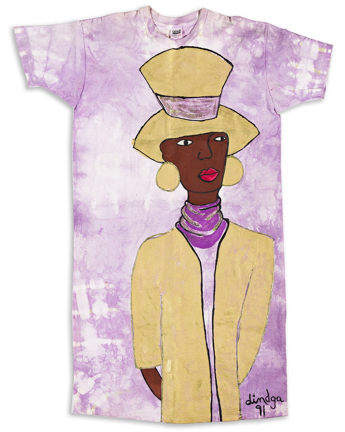 Dindga McCannon | Untitled (Woman Wearing a Hat) (1991) | MutualArt