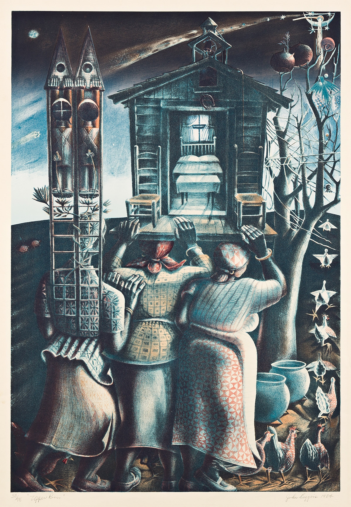 John Biggers | The Upper Room (1984) | MutualArt