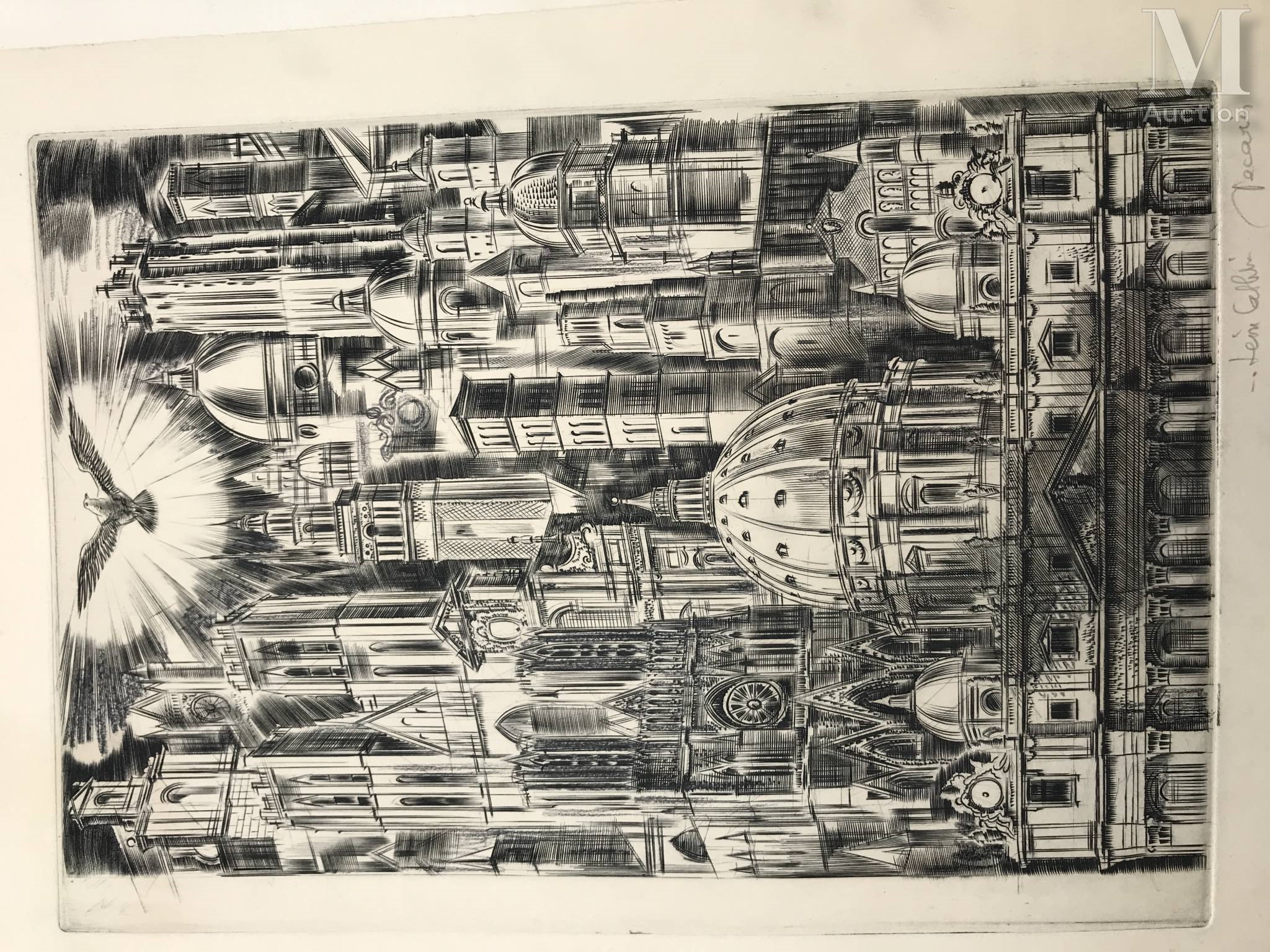 Albert Decaris | Un dessin original représentant un cheval | MutualArt